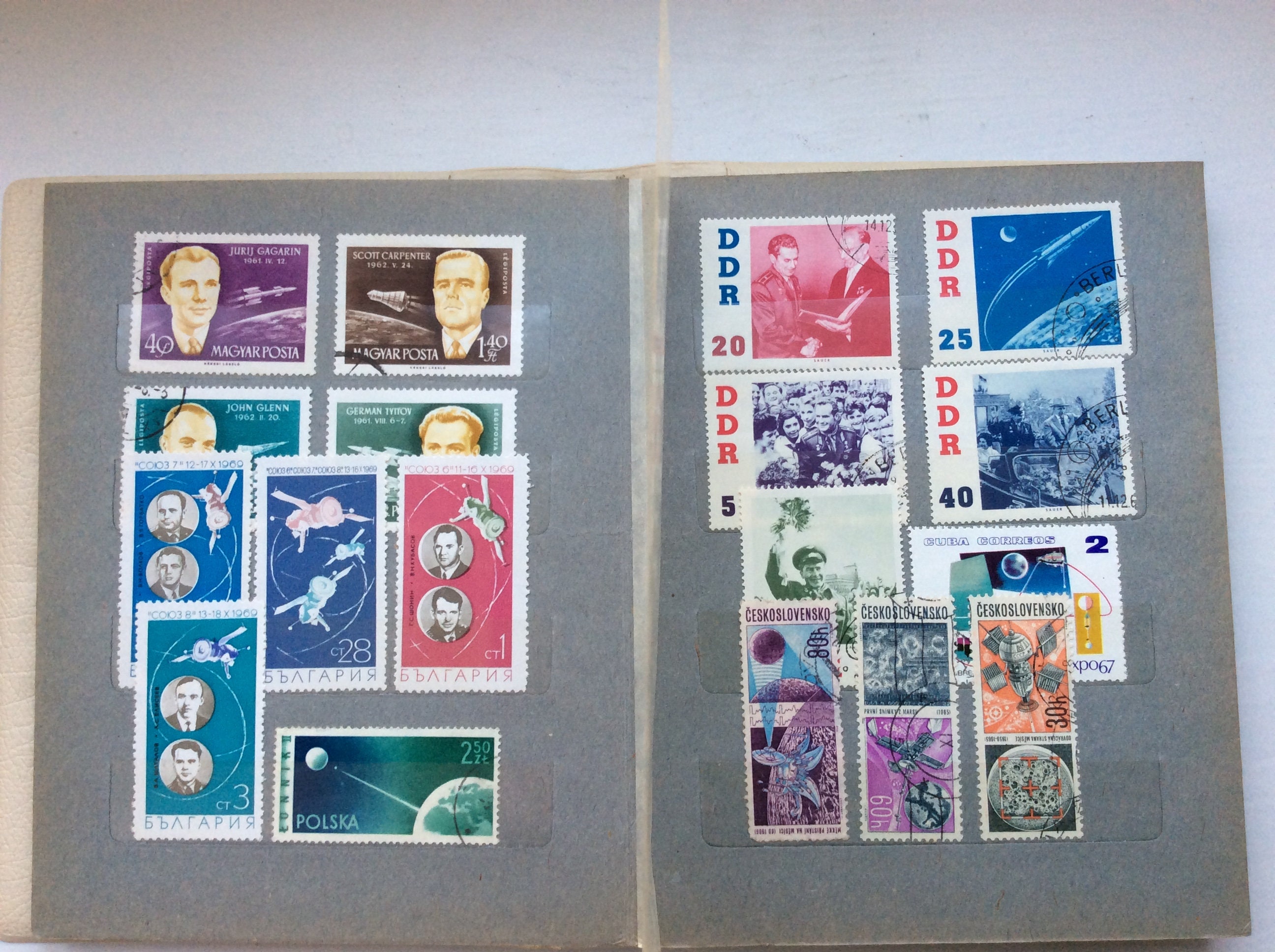 Space Stamps Album, Old Space Stamps, Space Collection. Stamp Album ...