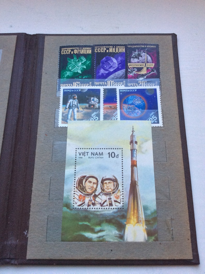 Space Postage Stamps NASA Space Gift Little Album With - Etsy