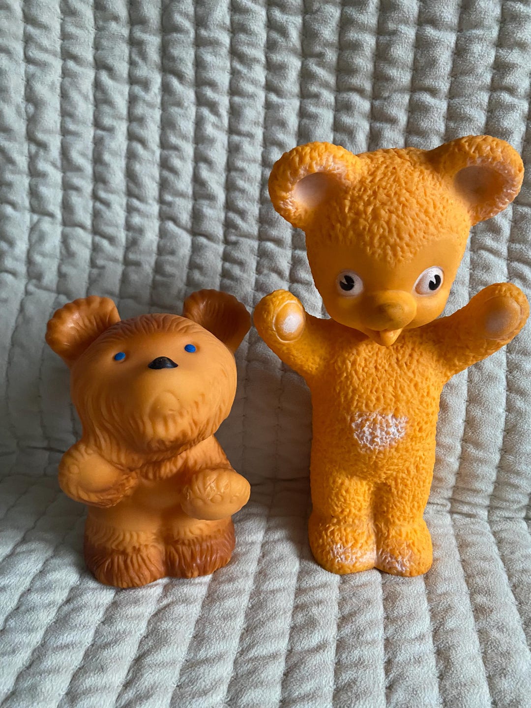 Set of Vintage Rubber Toys, Rubber Bear - Etsy