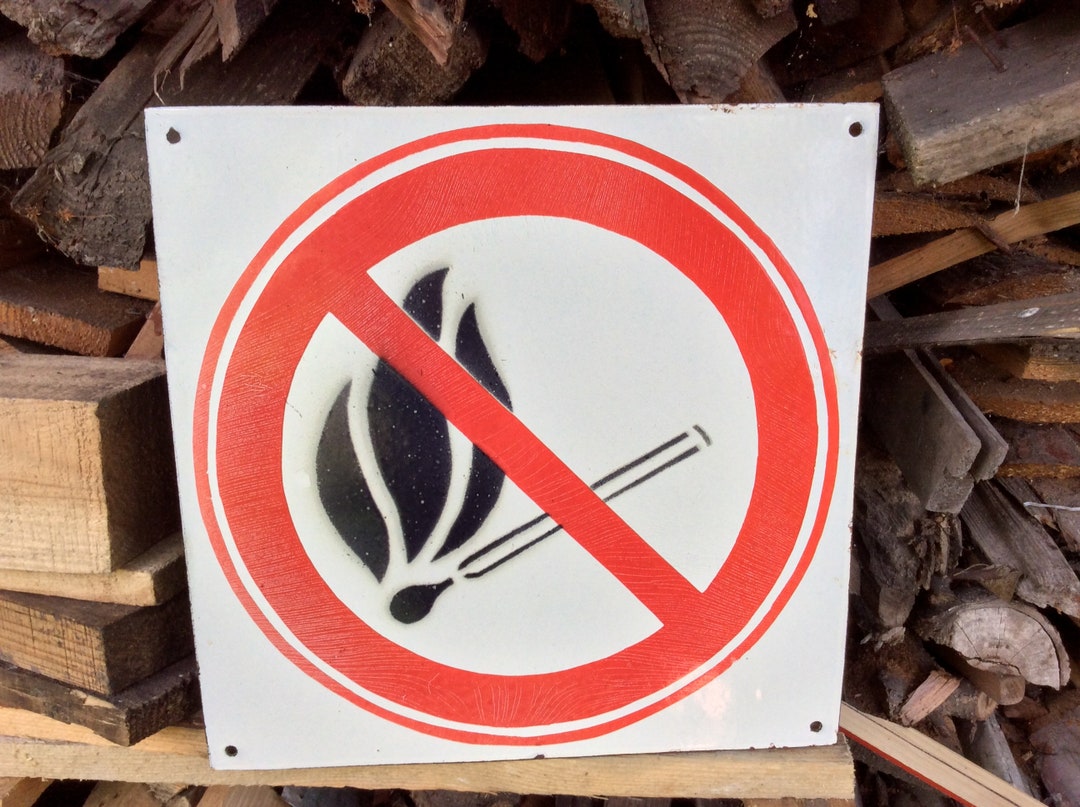 Big Warning Sign - Etsy