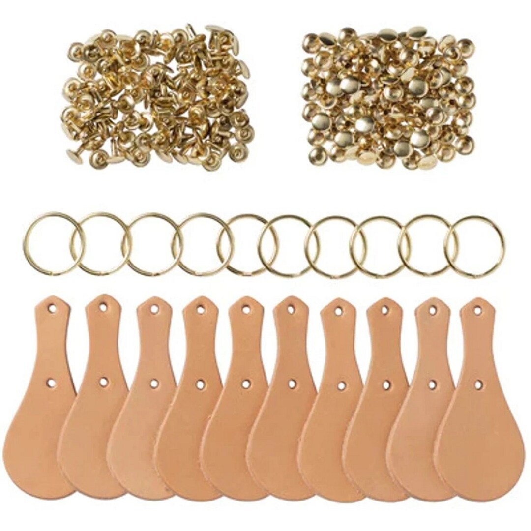 Round Key Fob Kit, 10 Pack - Weaver Leather - Etsy