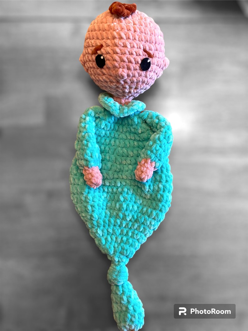 Rag Doll Crochet Lovey Soft Plush Snuggle Doll Handmade Cuddly Doll ...