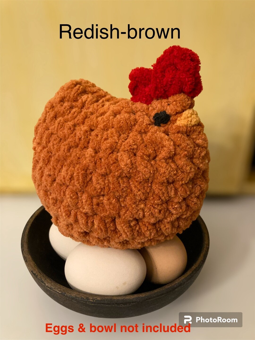 Crochet Chicken Hen Plush: Handmade Stuffed Animal for Emotional ...