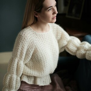 Puffy Crochet Jumper, CROCHET PATTERN by @highinfibre - Etsy