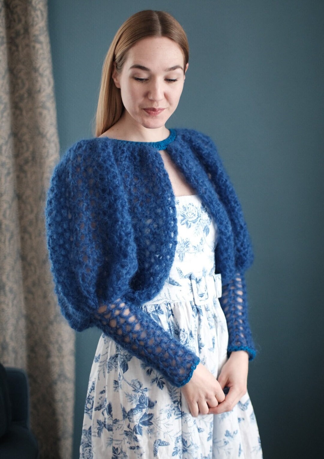 Puff Sleeve Shrug, CROCHET PATTERN by @highinfibre - Etsy