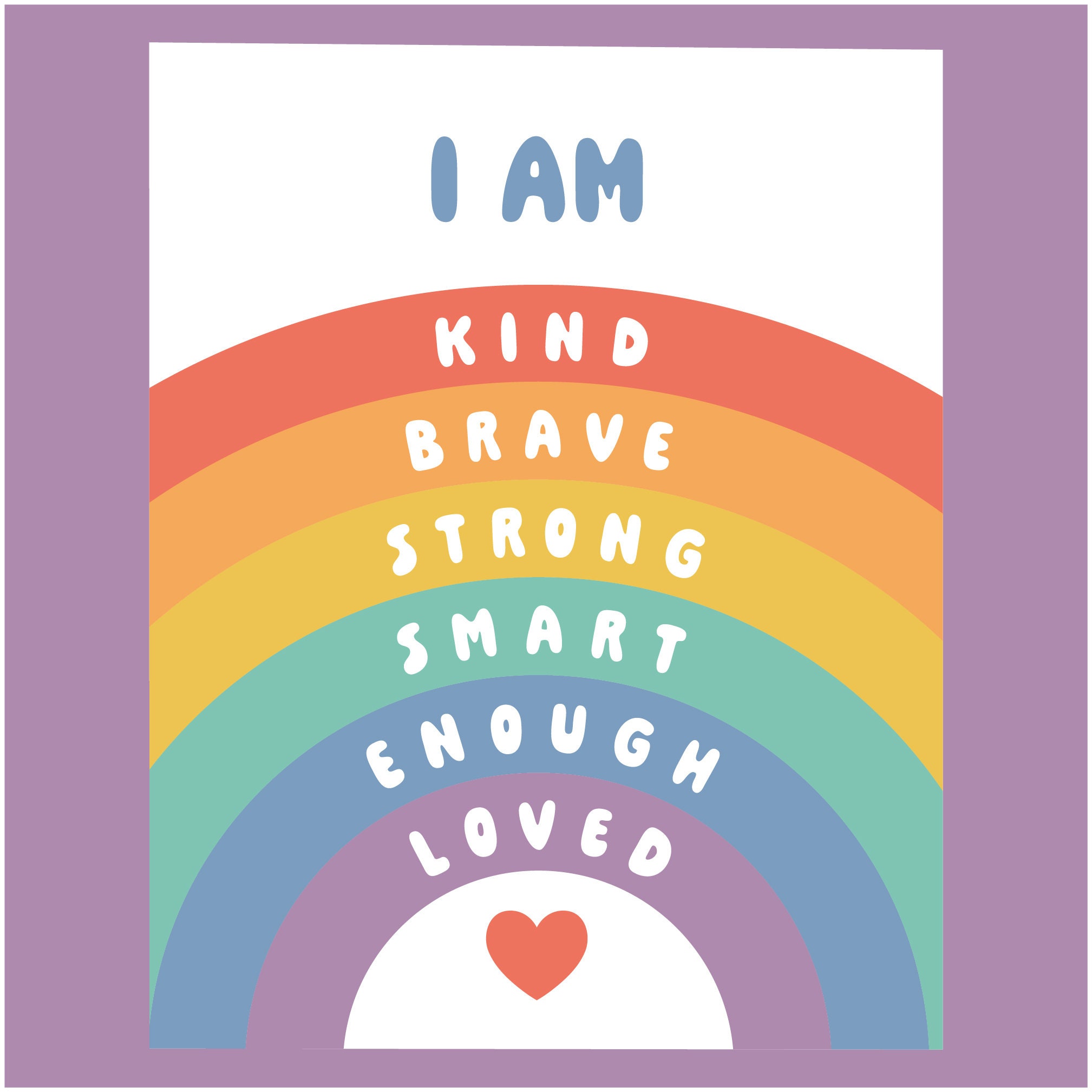 Affirmation Posters for Children, Posters for Toddlers, Learning ...