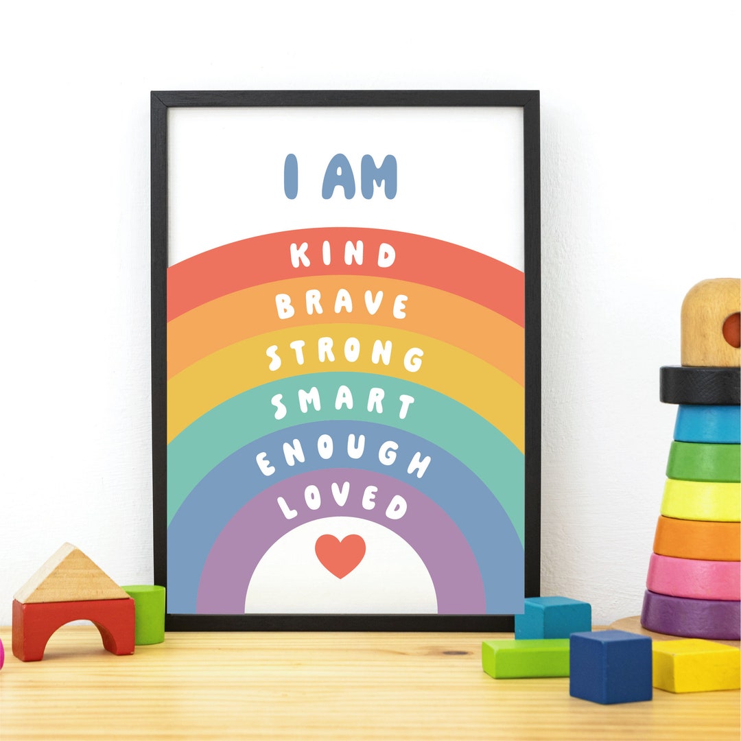 Affirmation Posters for Children, Posters for Toddlers, Learning ...