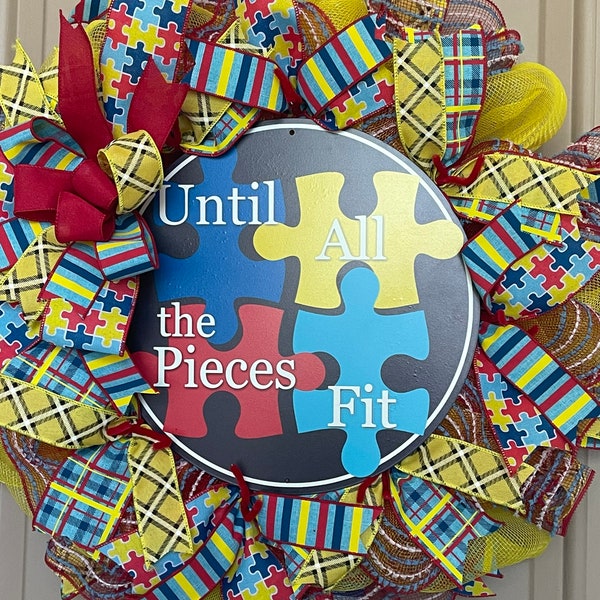 Autism Wreath - Etsy