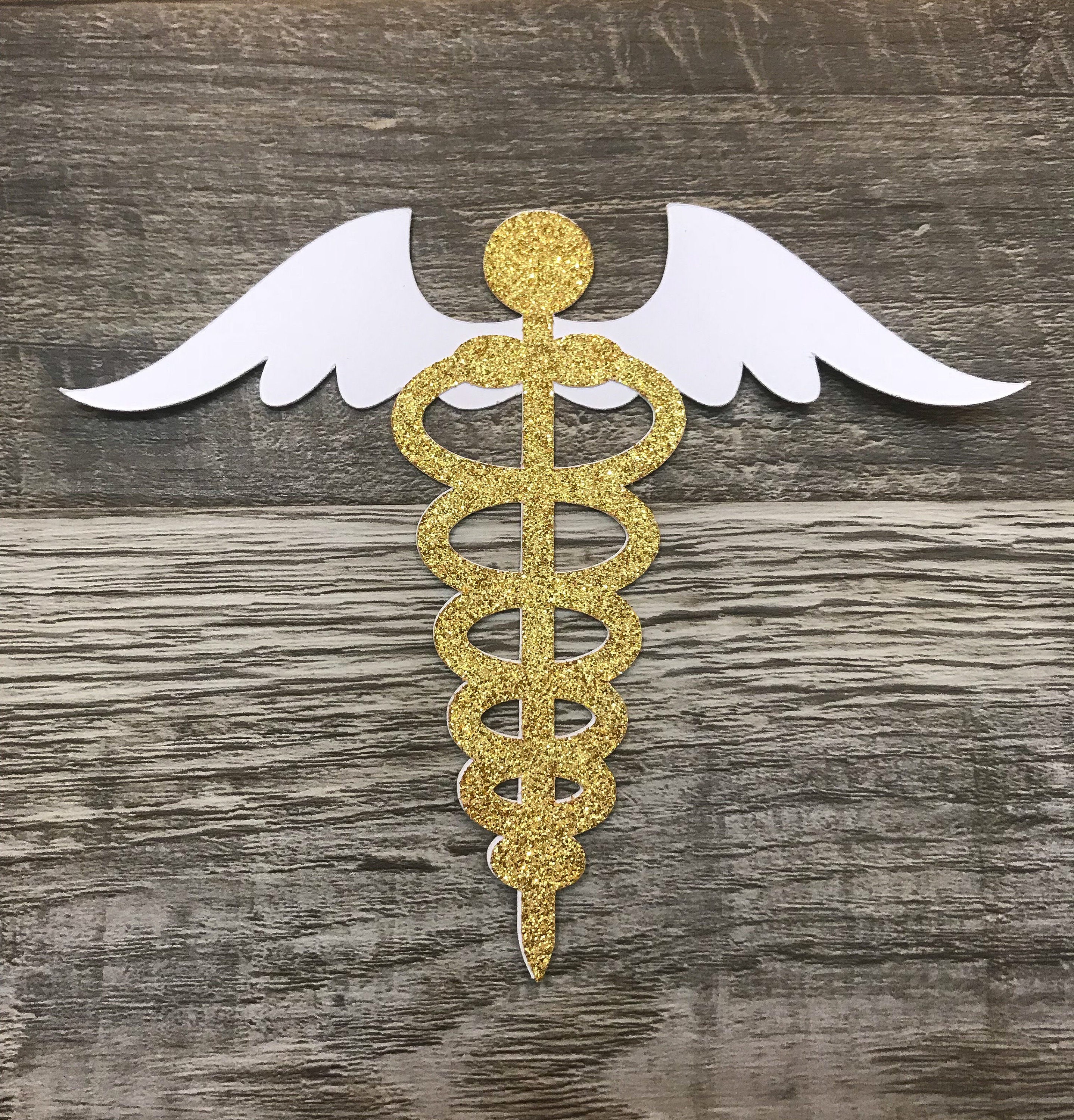 Caduceus Die Cuts - Medical Symbol Embellishments (5 Pack) - Etsy