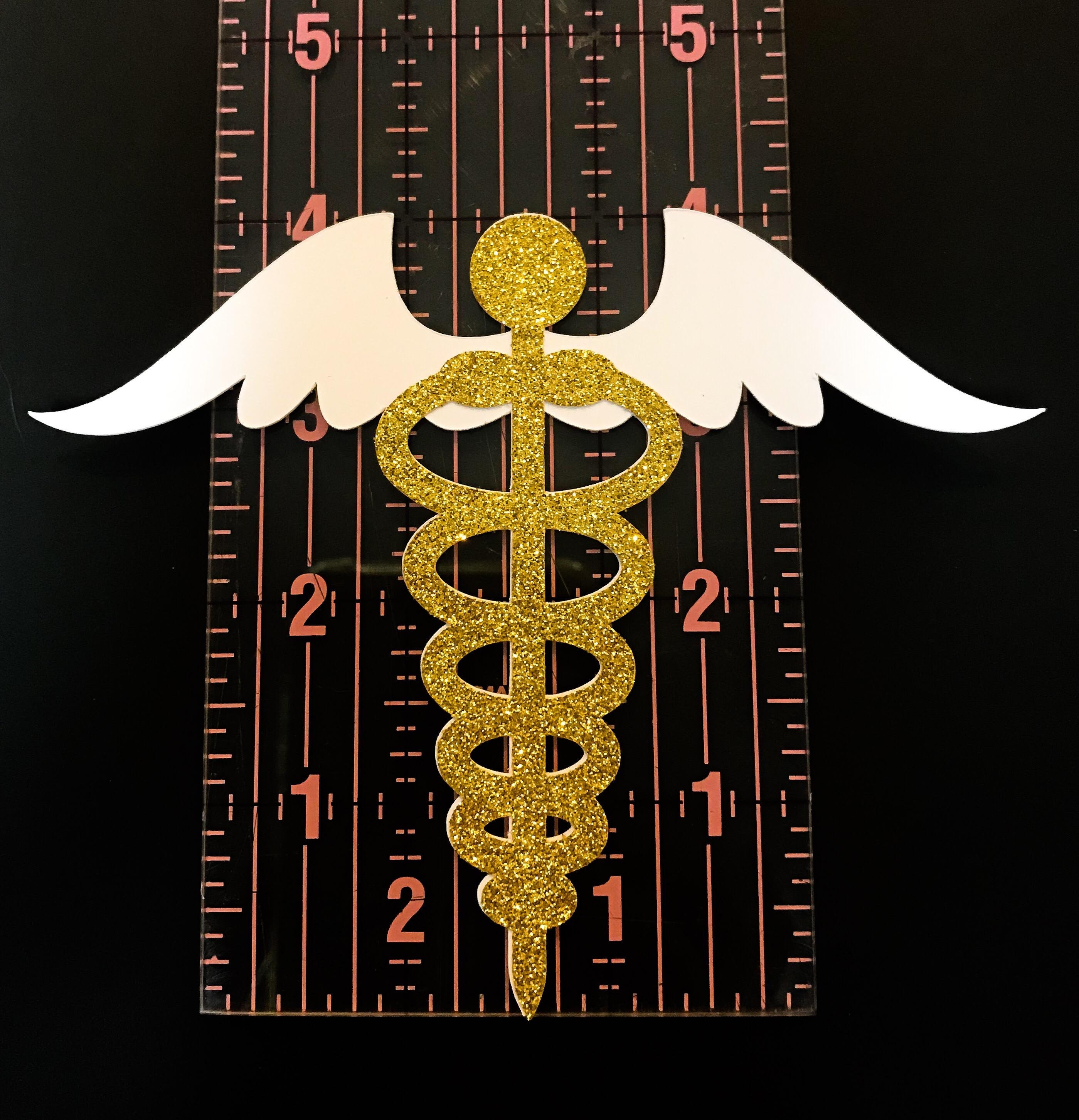 Caduceus Die Cuts - Medical Symbol Embellishments (5 Pack) - Etsy