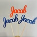 3 Pack Cursive Name Sticks - Etsy