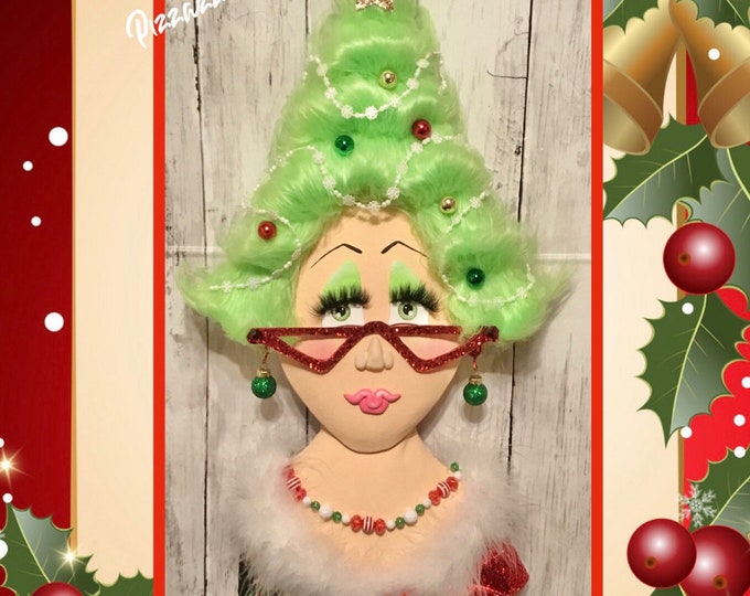 Mrs. Kringle, Christmas Decoration, Whimsical Christmas Embellishment ...