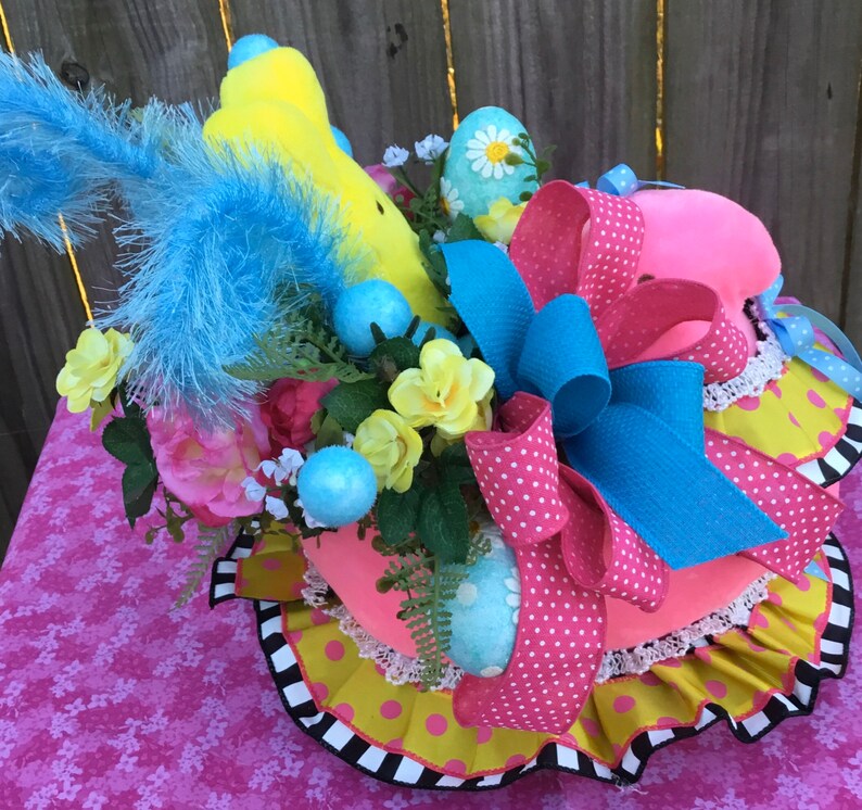 Easter Chicken Centerpieceeaster Chicken Arrangementeaster - Etsy
