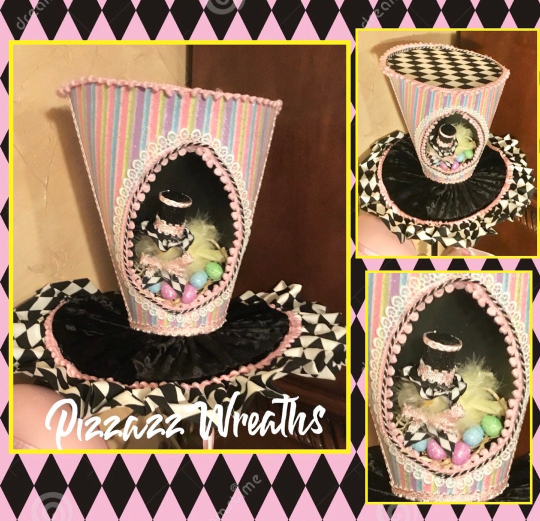 Diorama Easter Hat, Easter Decoration, Easter Arrangement, Diorama ...