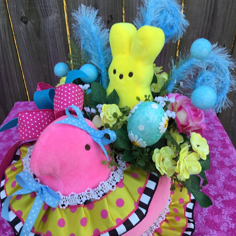 Easter Chicken Centerpieceeaster Chicken Arrangementeaster - Etsy