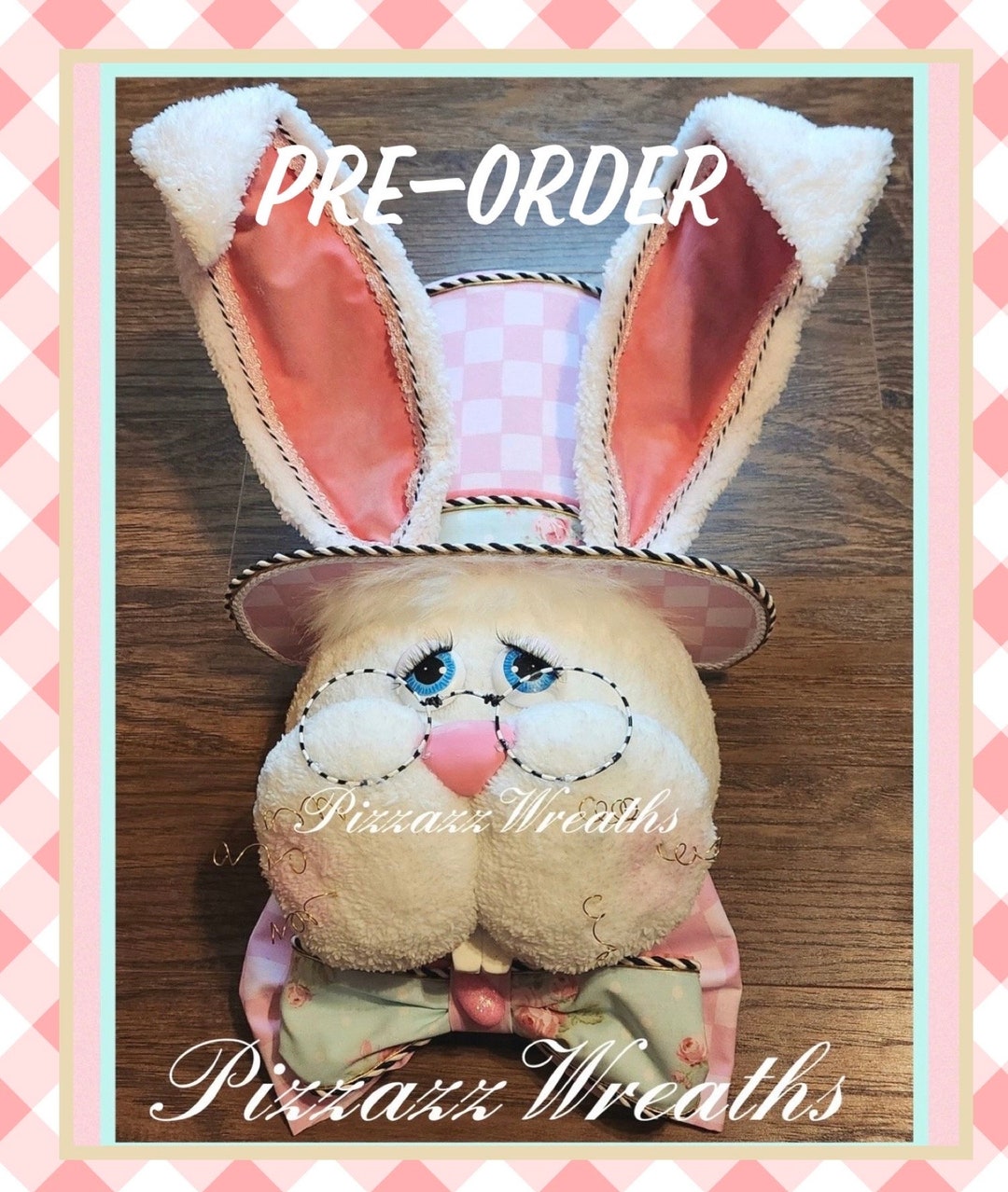 Harey, Easter Rabbit, Large Rabbit Head, Rabbit With Top Hat, Pink and ...