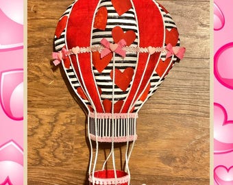 Valentine Attachment, Hot Air Balloon, Love is in the Air, Wreath ...