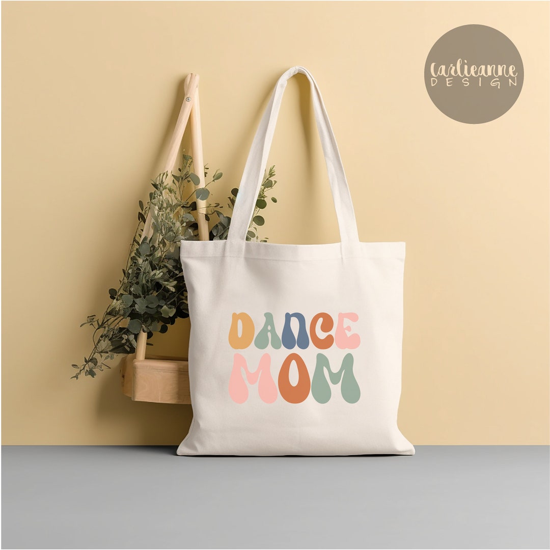 Dance Mom Tote Bag Retro Groovy Dance Mom Canvas Bag Gift - Etsy