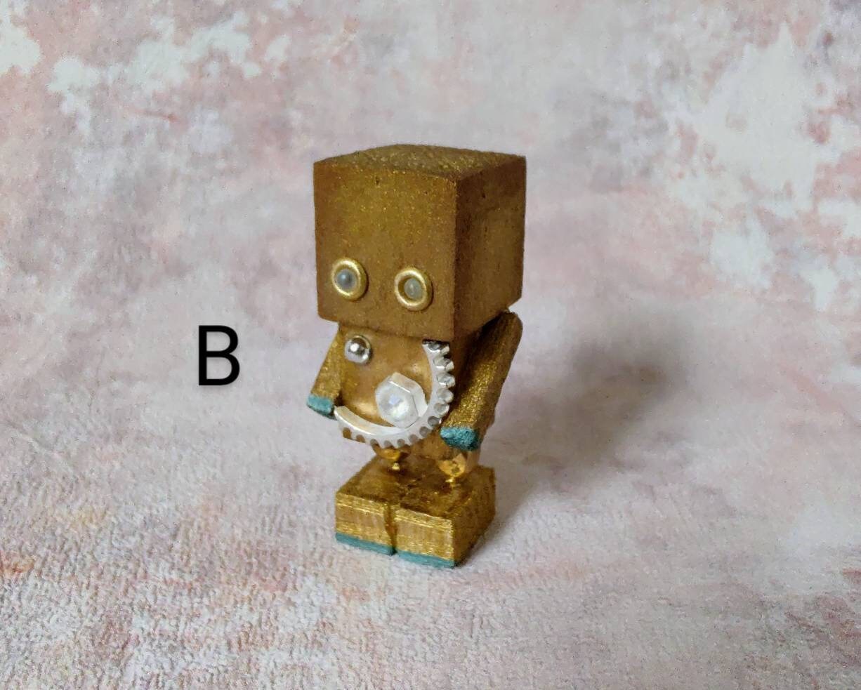 Miniature Wooden Robots. Rusty Robot Collection. - Etsy UK