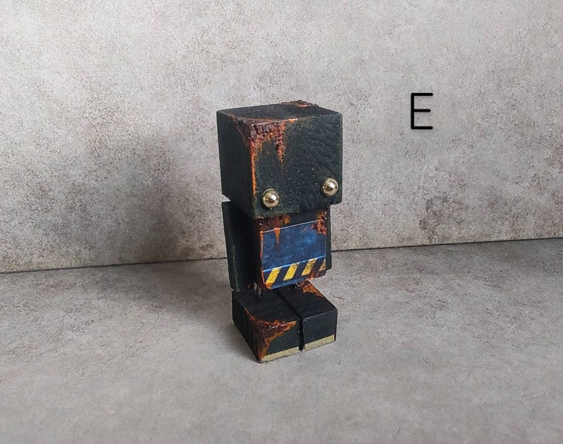 Miniature Wooden Robots. Rusty Robot Collection. | Etsy UK