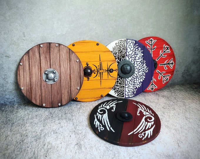 Viking Shield Miniature Display Art - Etsy