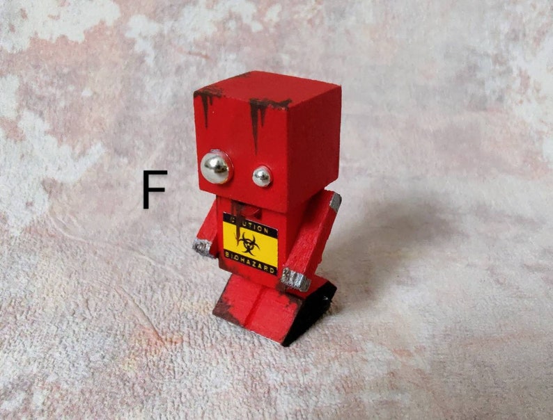 Miniature Wooden Robots. Rusty Robot Collection. - Etsy UK