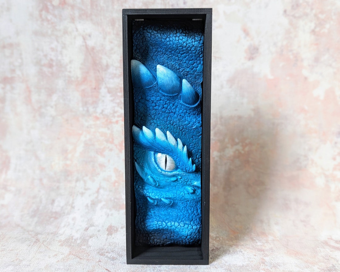 Dragon Eye Book Nook Shelf Insert Wall Art - Etsy