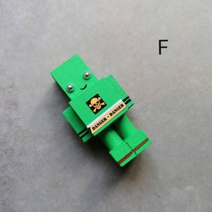 Rusty robots. Collectable wooden robot figurines. | Etsy