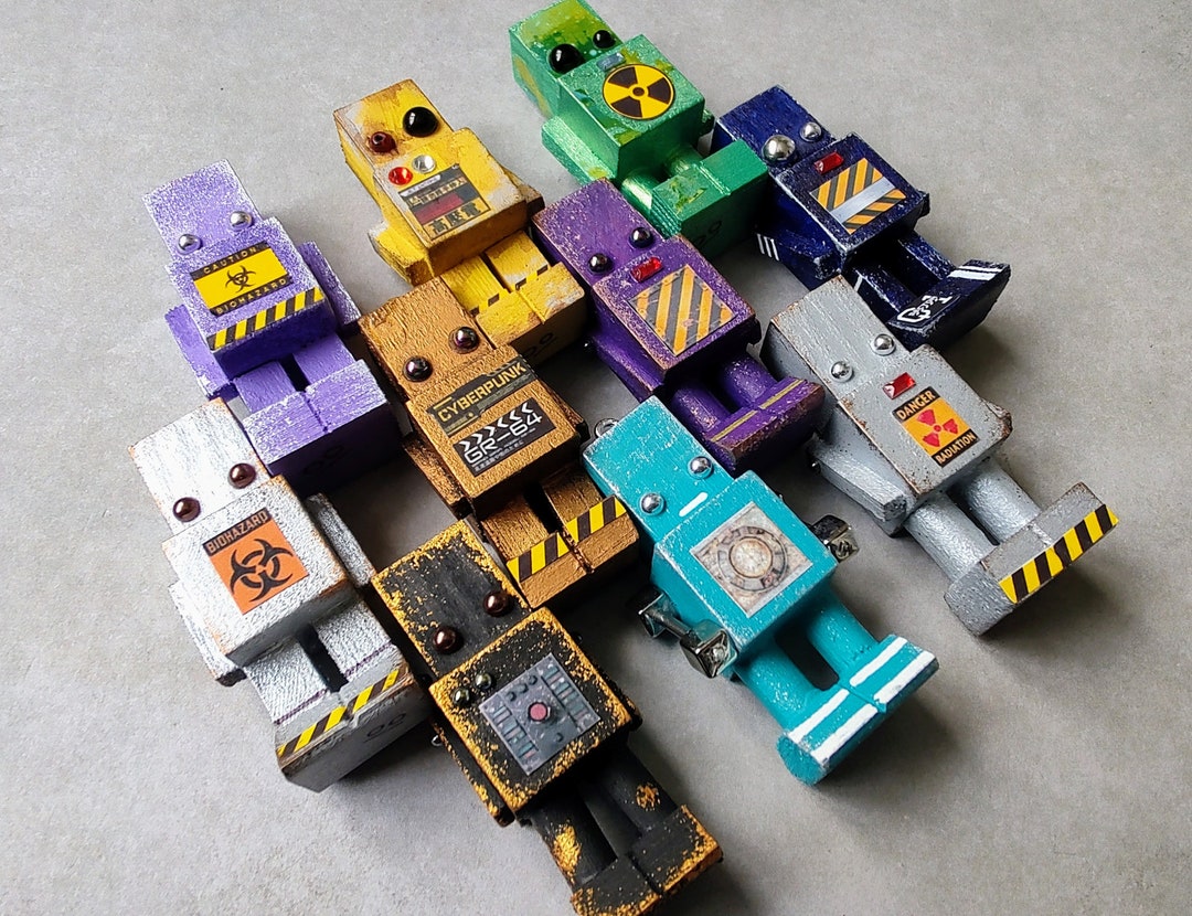 Rusty Robots. Collectable Wooden Robot Figurines. - Etsy UK