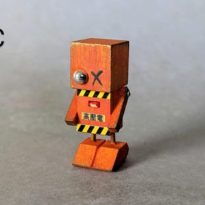 Miniature Wooden Robots. Rusty Robot Collection. - Etsy UK