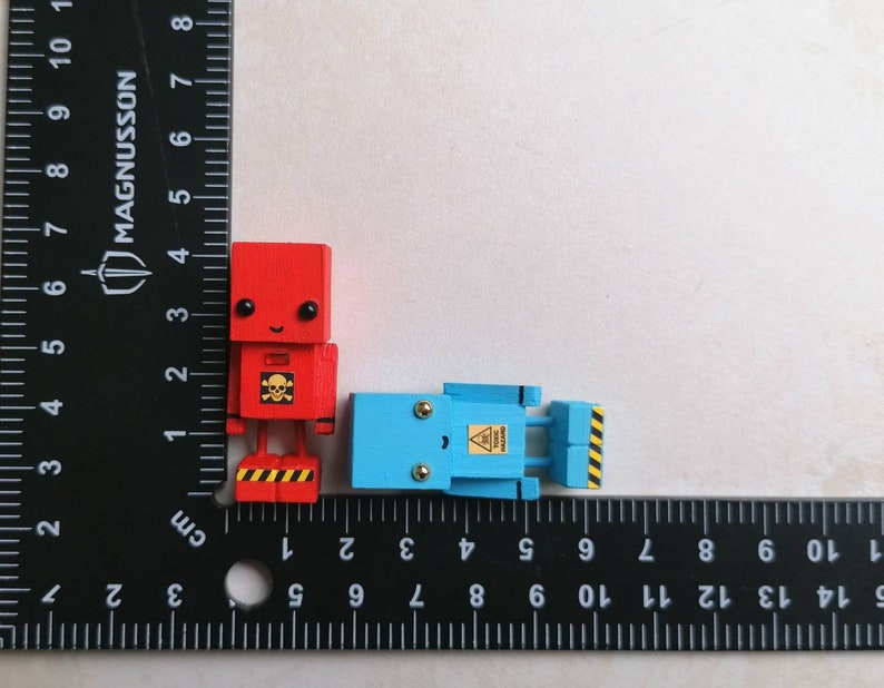 Miniature Wooden Robots. Rusty Robot Collection. | Etsy UK