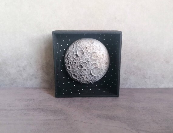 Moon Art Diorama Shadow Box | Etsy