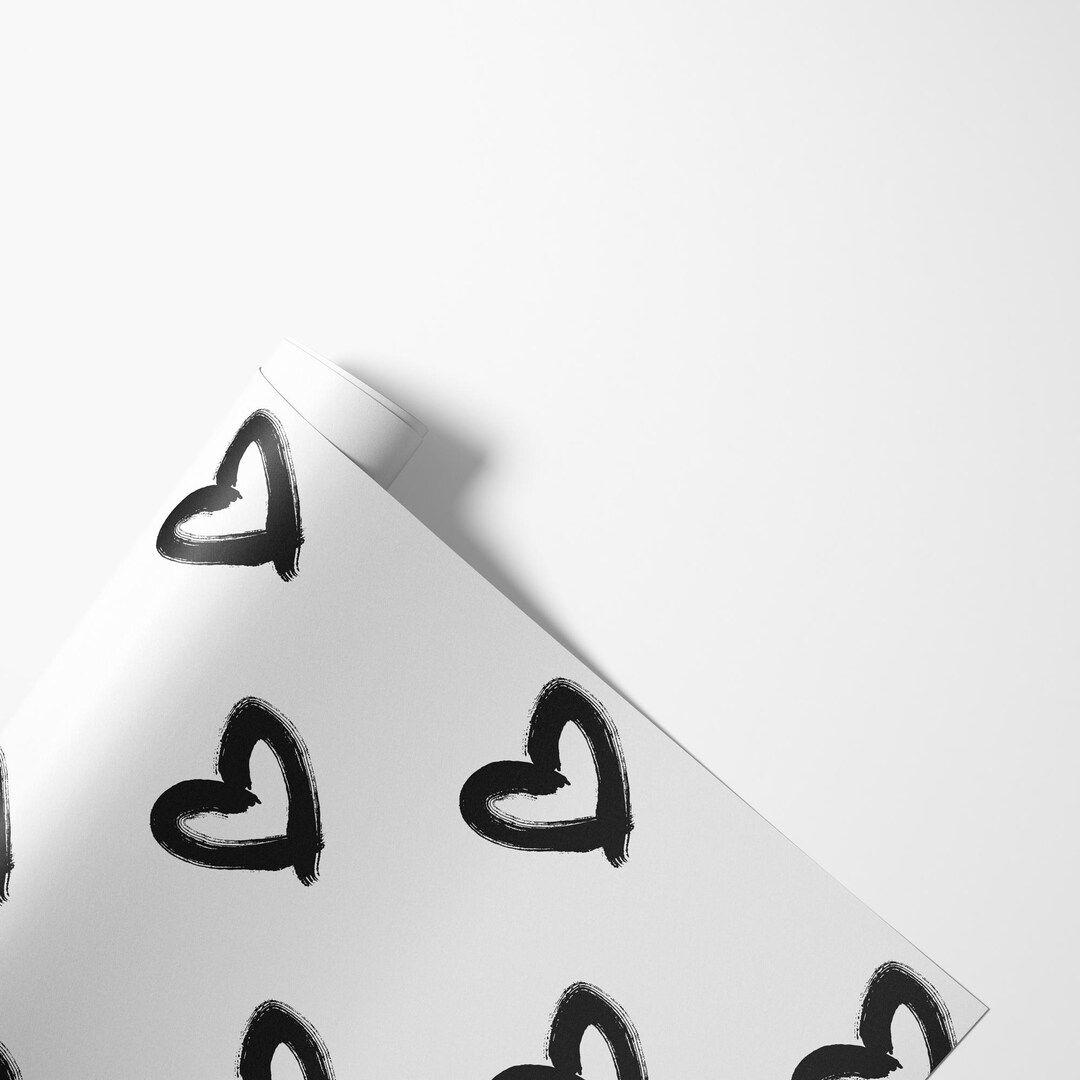 Heart Wallpaper Peel and Stick | 057 - Etsy