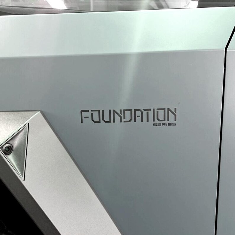 For Tesla Cybertruck 2023-foundation Series Badges Vinyl Decals Fenders ...