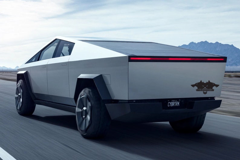 Tesla Cybertruck 2023- Cyberbeast Foundation Series Logo Rear Bed Decal ...