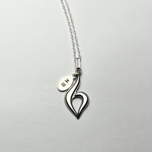 Eating Disorder Recovery Symbol Necklace With 1" Pendant. Sterling ...