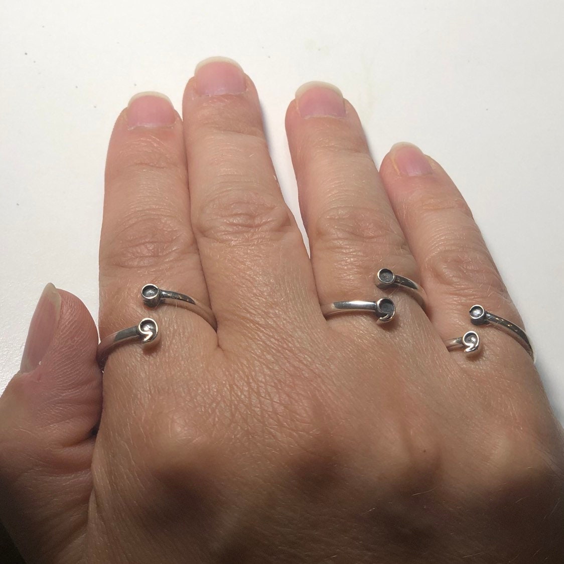 Semicolon Ring | Etsy