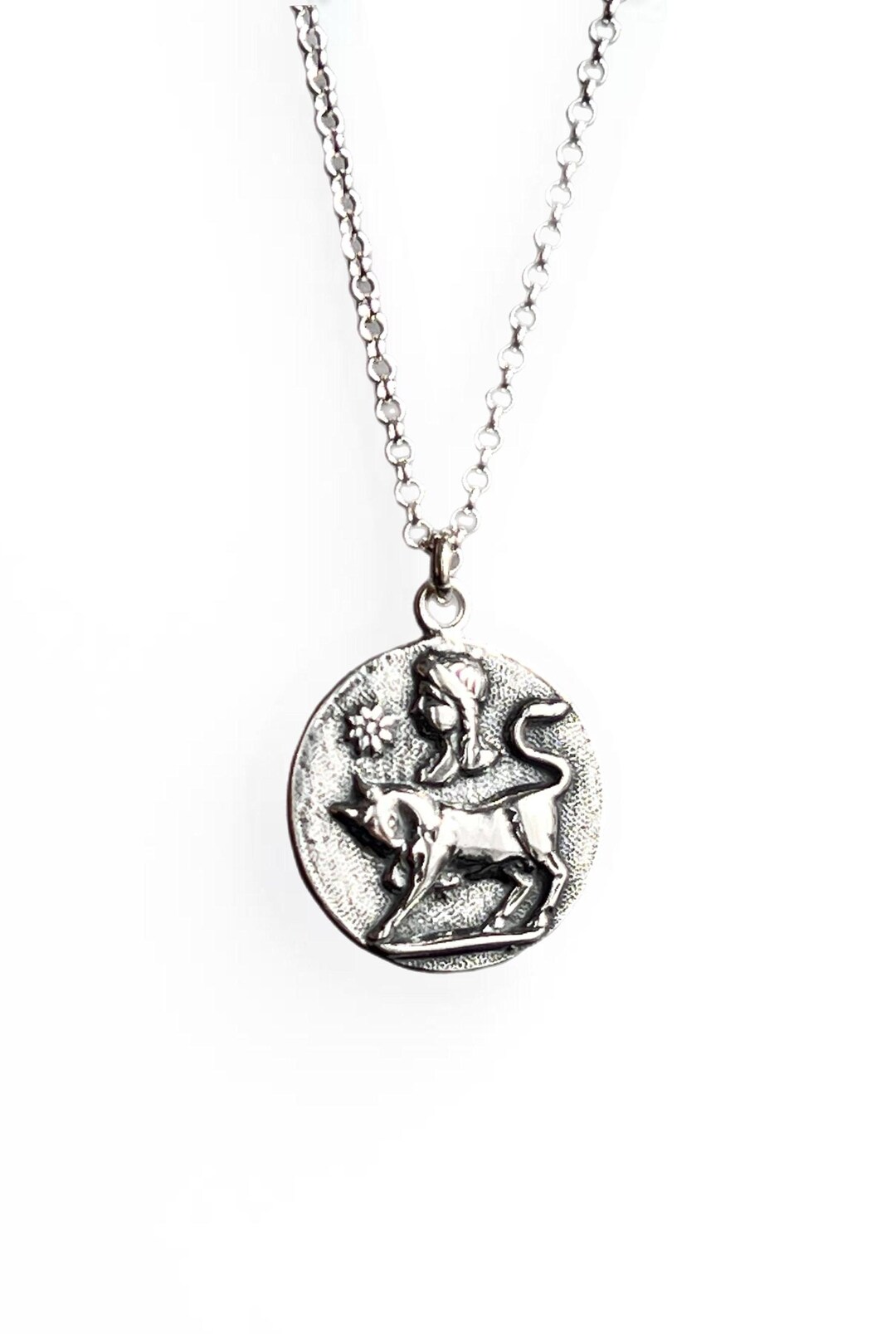 TAURUS. Ancient Coins Zodiac Signs Necklace. - Etsy
