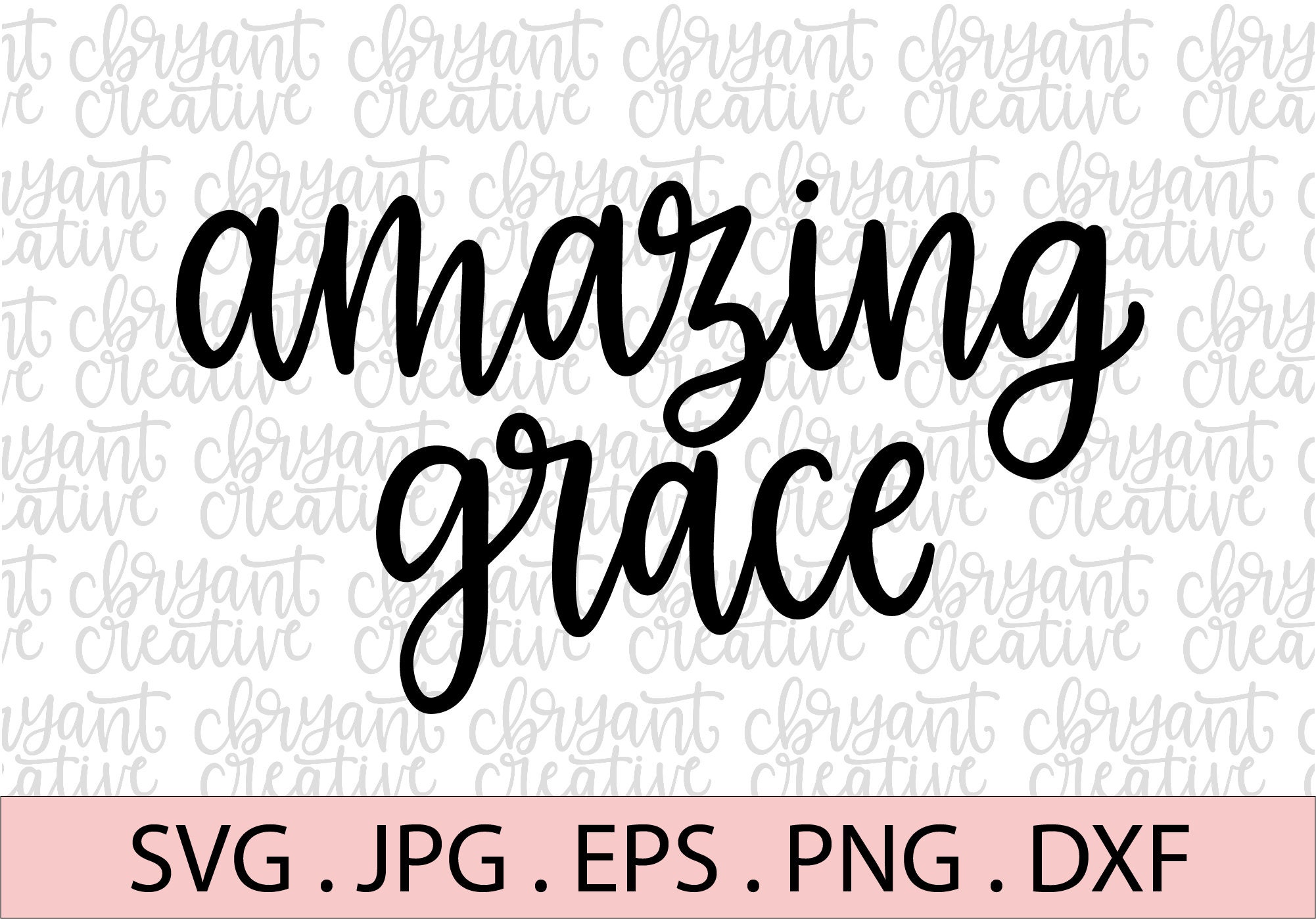 Amazing Grace SVG zip file containing svg jpg png dxf | Etsy