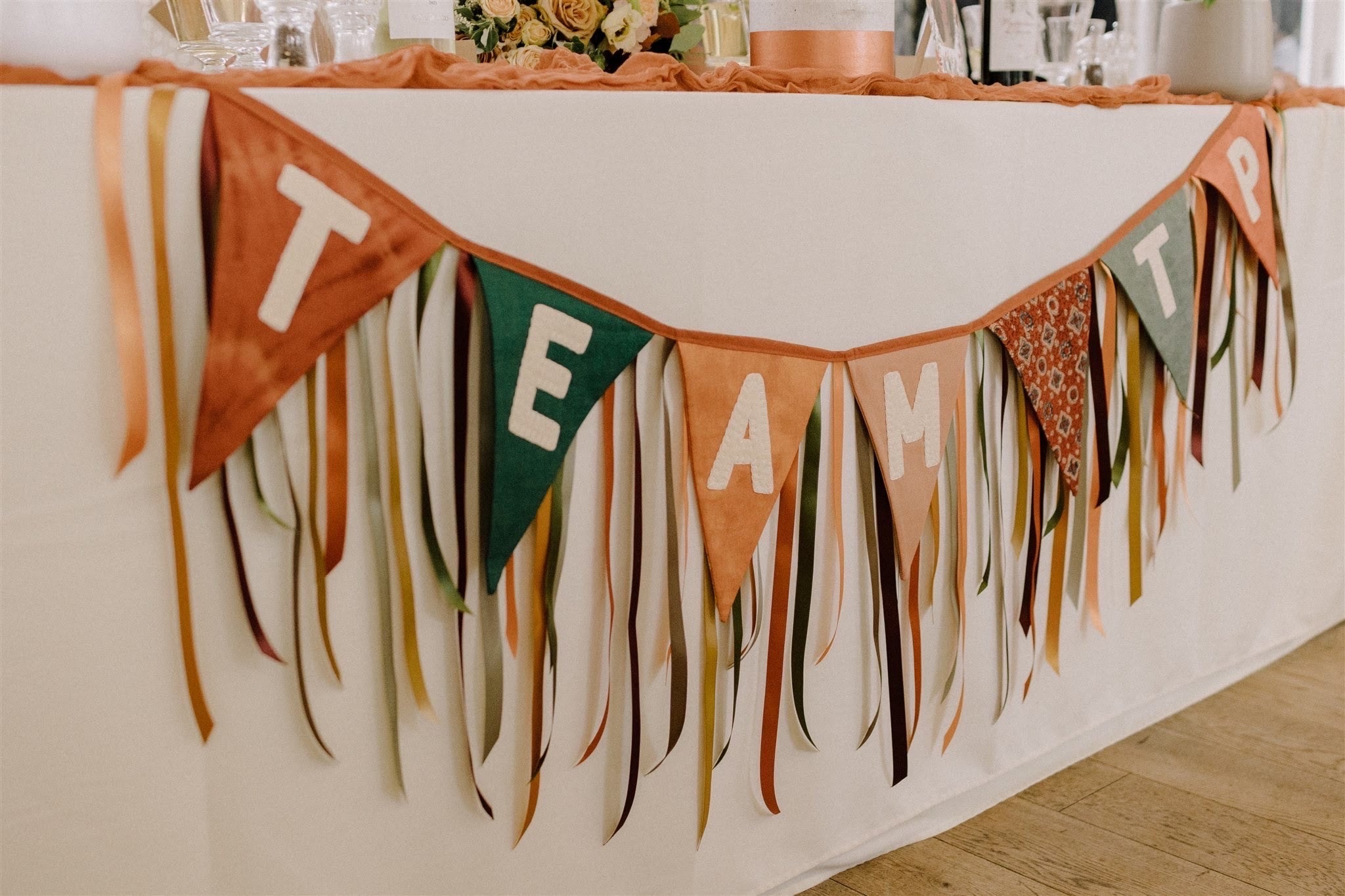 Festival Wedding Bunting Decoration for Wedding Backdrop Ribbon ...