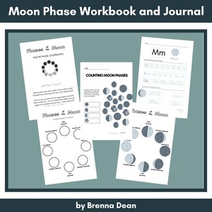 Phases of the Moon Workbook and Journal - Printable, Laminate-friendly ...