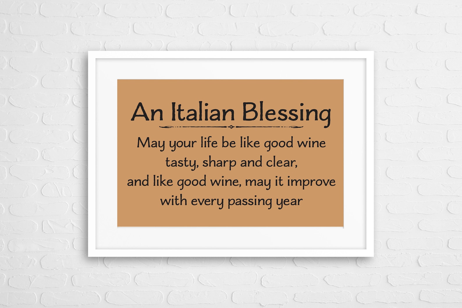 Italian Blessing / Quotes Wall Art Modern Design 2 Sizes - Etsy