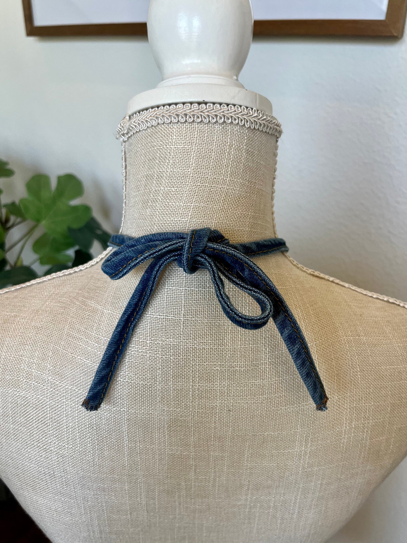 Bohemian Floral Denim Tube Top: Upcycled Handmade Jean Top (size Small ...