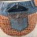Upcycled, Ecofriendly, Denim Jean Cross Body Bag Made With Recycled ...