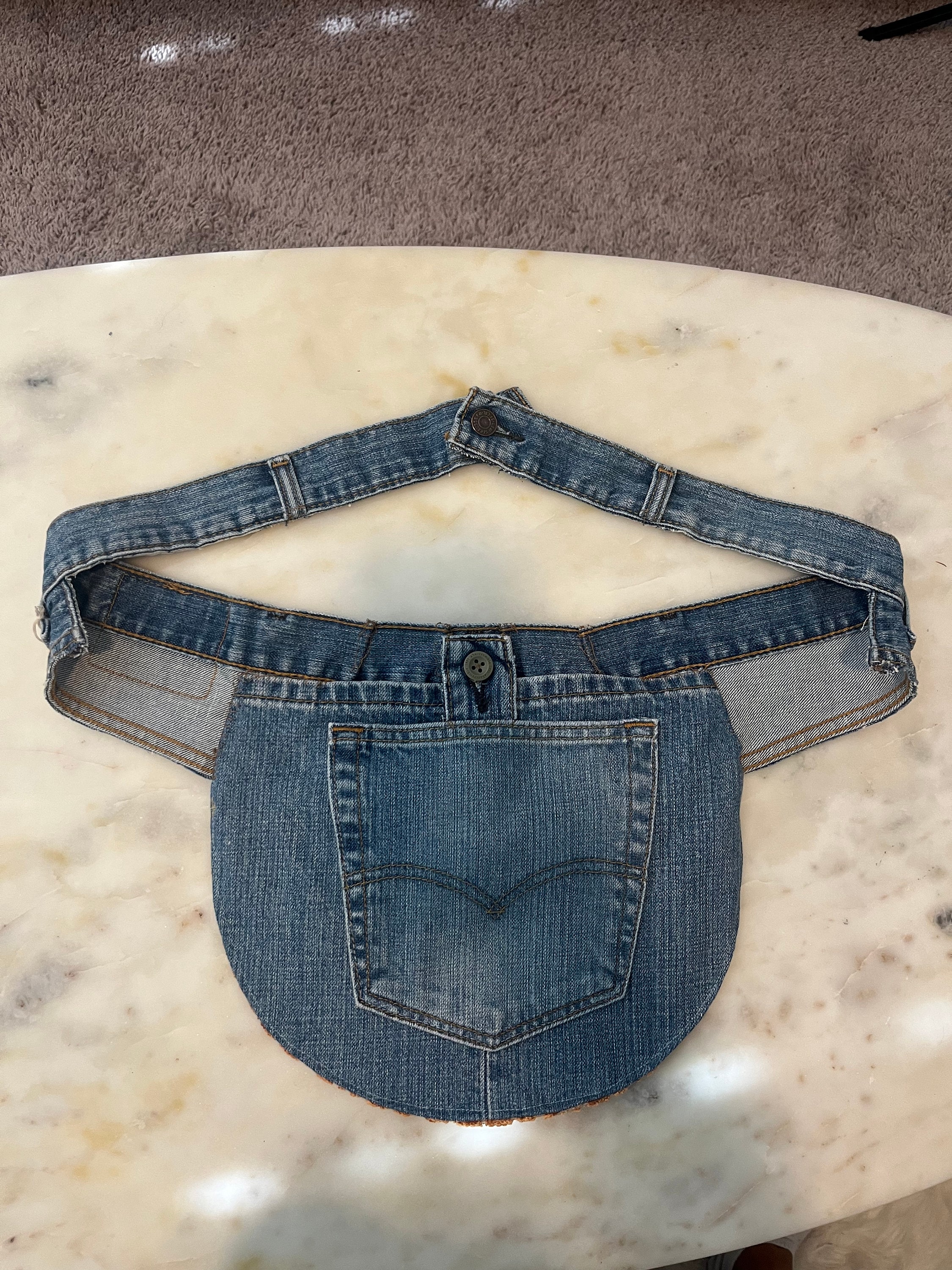 Upcycled, Ecofriendly, Denim Jean Cross Body Bag Made With Recycled ...
