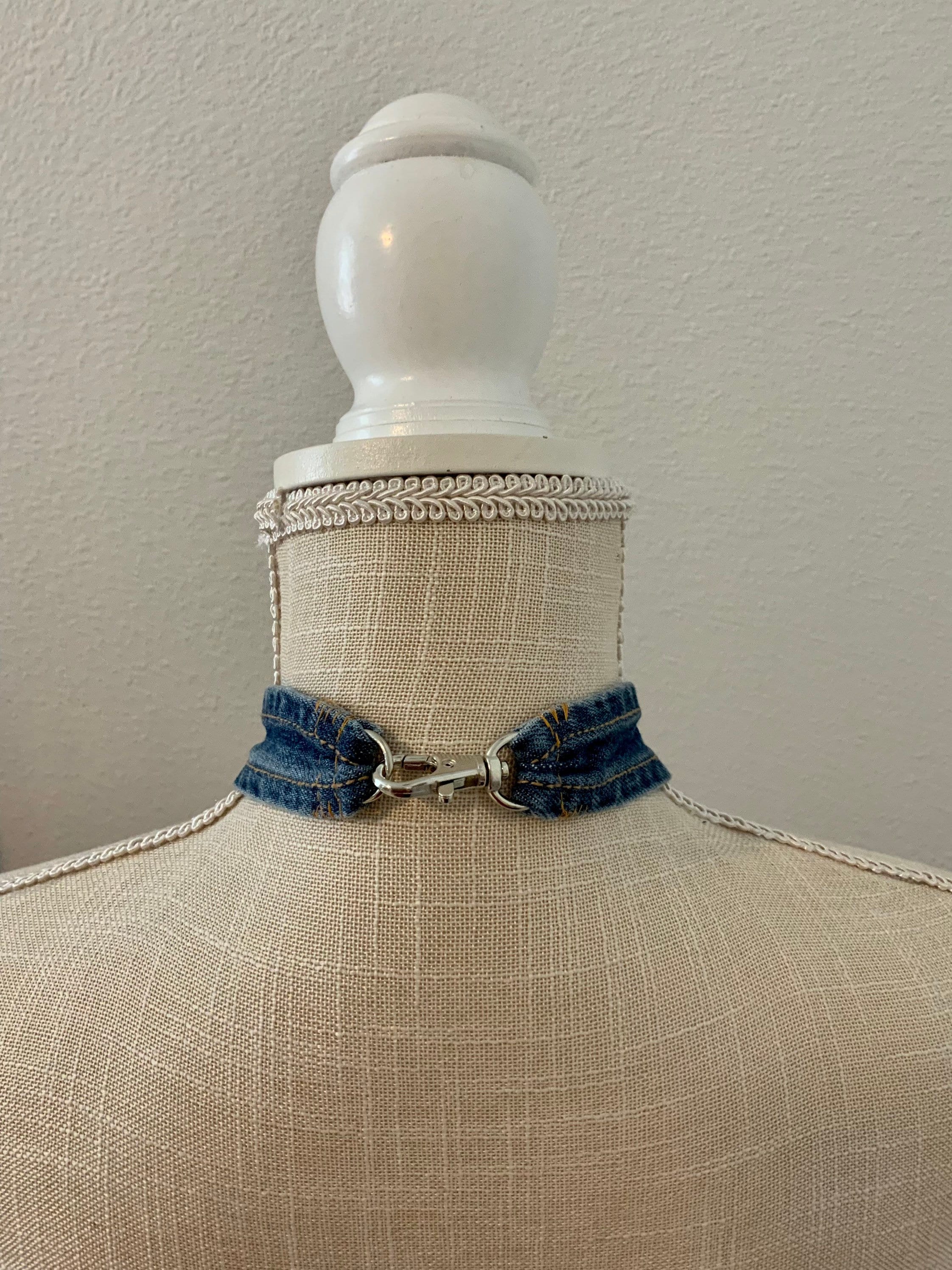 Upcycled Denim Halter Top: Handmade Festival Fashion (XS/S) - Etsy
