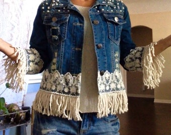 Embellished jacket | Etsy