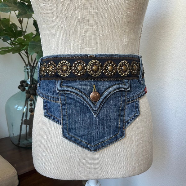 Denim Belt - Etsy