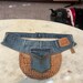 Upcycled, Ecofriendly, Denim Jean Cross Body Bag Made With Recycled ...