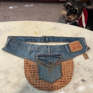 Upcycled, Ecofriendly, Denim Jean Cross Body Bag Made With Recycled ...